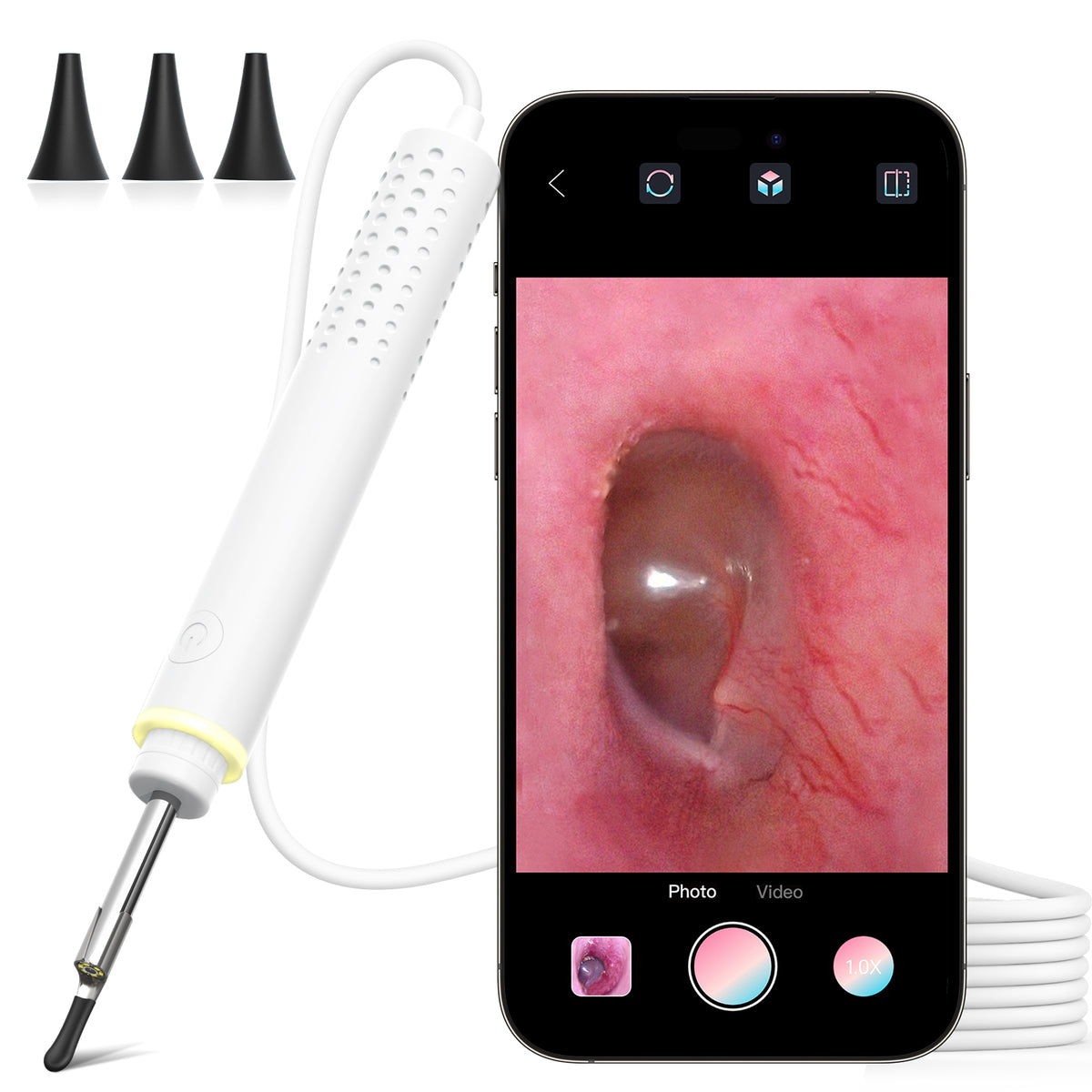USB Otoscope Ear Cleaning Kit for iPhone & Android – ScopeAround